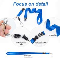 China Breakaway Sublimation Keychain Lanyard Key Holder Neck Strap Letterpress Silk Screen Printing for sale