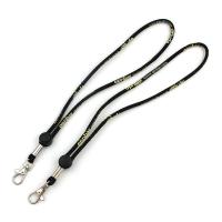 China Eco Friendly Adjustable Paracord Lanyard String Tag Holder Keychain Custom Logo for sale