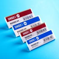 China Zinc Alloy Metal 2.5cm 7.5cm Custom Plastic Name Tag Badge Employee Number Plate Back Pin Identity Name Holder Accessory for sale