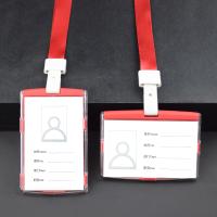 China 4 Inch Retractable Nylon Plastic Card Holder Lanyard Badge Cover Heavy Duty for sale