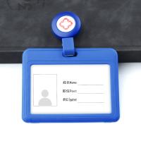 China Retractable Silicone Reel Id Badge Holders Carder Lanyard Smart Gadgets For Staff for sale