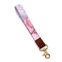 China PU Leather Phone Case Lanyard Strap Custom Logo 20mmx85mm for sale