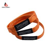 China Sublimation Polyester Elastic Fabric Wristband Bracelets Die Cutting Printing Custom for sale