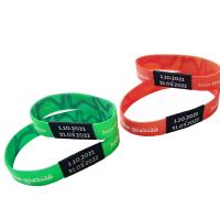 China Sublimation Polyester Elastic Fabric Wristband Bracelets Die Cutting Printing Custom for sale