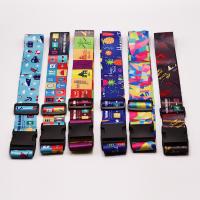 China Adjustable Polyester Luggage Strap with Zipper, Button & Combo Lock for sale