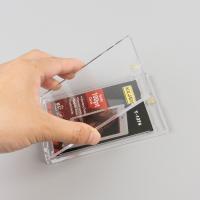 China Transparent Acrylic Magnetic Birthday Greeting Card Display Stand Holder Stands for sale