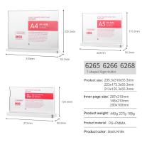 China A6 Perspex Business Card Display Holder Stand Calendar For Office School ODM for sale