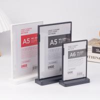 China PS PVC A5 A4 Card Display Holder Stand Sign Holder Ultraviolet Proof Recyclable for sale