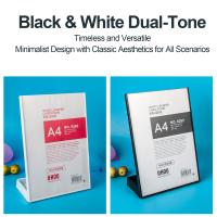 China Double Sided Plastic Acrylic Business Card Holders A5 Leaflet T Shape for sale