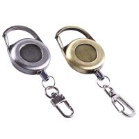 China Zinc Alloy Nurse Id Badge Reels Outdoor Retractable Key Holders for sale