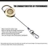 China Zinc Alloy Nurse Id Badge Reels Outdoor Retractable Key Holders for sale