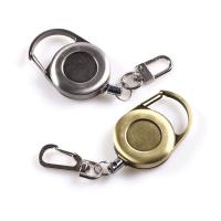 China Zinc Alloy Nurse Id Badge Reels Outdoor Retractable Key Holders for sale