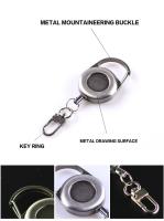 China Zinc Alloy Nurse Id Badge Reels Outdoor Retractable Key Holders for sale