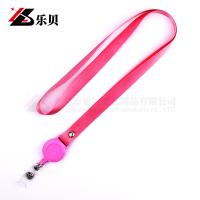 China Polyester Lanyard Retractable Badge Holder Plastic Braided Lanyard Custom for sale
