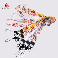 China Thermal Transfer Printing Lanyard String Id Credit Card Holder Cartoon Anime Design for sale