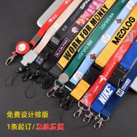 China Thermal Transfer Printing Lanyard String Id Credit Card Holder Cartoon Anime Design for sale