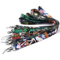 China Sublimation Polyester Employee Id Credential Holder Lanyard Keychain Lobster Hook Offset Printing for sale