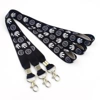 China Sublimation Polyester Employee Id Credential Holder Lanyard Keychain Lobster Hook Offset Printing for sale