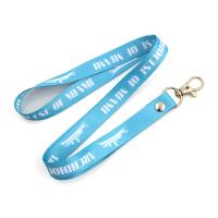 China Sublimation Polyester Employee Id Credential Holder Lanyard Keychain Lobster Hook Offset Printing for sale