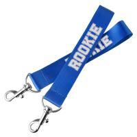 China Eco Friendly Keychain Lanyard Short Nylon id Card Holder Embossing Printing for sale