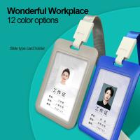 China Eco Friendly Badge Holder Lanyard ID Card Protector Credit Card No Minimum Order Required Supplied with Patone Colors for sale