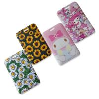 China Durable Lebei Hard ID Card Holder ABS Plastic UV Printing Access Card Cover Lanyard for Professional Identification for sale