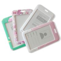 China Durable Lebei Hard ID Card Holder ABS Plastic UV Printing Access Card Cover Lanyard for Professional Identification for sale