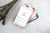 China Letter Aluminium vertical Id Card Holder Lanyard Badge Exhibition Personnel Badge for sale