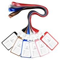 China Customized Color ID Name Badge Holders Name Identification Lanyard Aluminum Alloy for sale