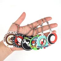 China Soft Rubber Silicone LED Sublimation Keychains Holder PVC Abiner Motorcycle for sale