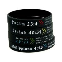 China Tear Resistant Silicone Rubber Elastic Wristband Embossed Logo For Event Marketing for sale
