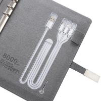 China Personalized Smart Charging Pocket Notebook Notepad PU Leather Cover Planner A5 for sale