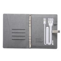 China Personalized Smart Charging Pocket Notebook Notepad PU Leather Cover Planner A5 for sale
