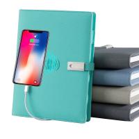 China Leather Softcover A5 A4 Leather Planner Notebook Multi Functional Rechargeable for sale