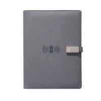 China Leather Softcover A5 A4 Leather Planner Notebook Multi Functional Rechargeable for sale