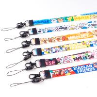 China ODM Nylon Anime Lanyard String Badge Id Card Holder Neck Lanyard Digital Printing for sale