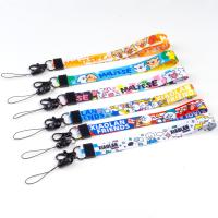 China ODM Nylon Anime Lanyard String Badge Id Card Holder Neck Lanyard Digital Printing for sale