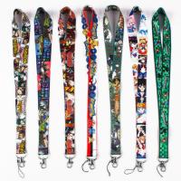 China Nylon Christmas Anime Identity Card Lanyard Custom Sublimation Printed For Staff Id for sale