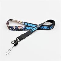 China Nylon Christmas Anime Identity Card Lanyard Custom Sublimation Printed For Staff Id for sale