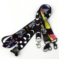 China Nylon Christmas Anime Identity Card Lanyard Custom Sublimation Printed For Staff Id for sale