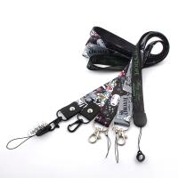 China Nylon Christmas Anime Identity Card Lanyard Custom Sublimation Printed For Staff Id for sale