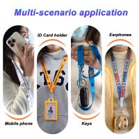 China Letterpress Printing Neck Id Tag Holder Lanyard Badge Sublimation Polyester Small Batch for sale
