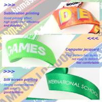 China Letterpress Printing Neck Id Tag Holder Lanyard Badge Sublimation Polyester Small Batch for sale