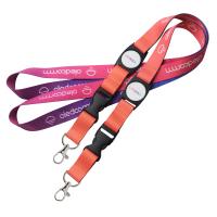 China 90cm Plastic Nylon Lanyard String Card Holder Keychain Silkscreen Printing for sale