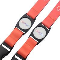 China 90cm Plastic Nylon Lanyard String Card Holder Keychain Silkscreen Printing for sale