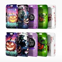 China Casual Halloween Work Identity Badge Holder with Printed Logo and Lanyard Festival Auto Industry Specific ID Card Holder for sale