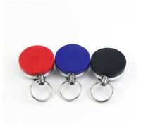 China Zinc Alloy Embossing Retractable Badge Reels Clip Electronic Gadgets for sale