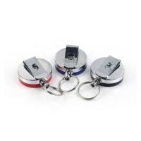 China Zinc Alloy Embossing Retractable Badge Reels Clip Electronic Gadgets for sale