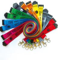 China Silkscreen Printing Lanyard String Retractable Work Badge Holder Lanyard OEM for sale