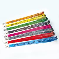 China Silkscreen Printing Lanyard String Retractable Work Badge Holder Lanyard OEM for sale